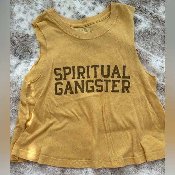 Spiritual Gangster | Tops | Yellow Spiritual Gangster Tank Xs | Poshmark